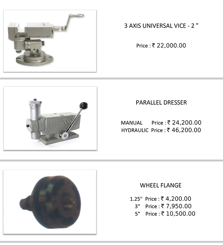 Hydraulic Surface Grinding Machine Accessories